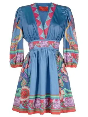 La DoubleJ Margherita Cotton Minidress - Blue