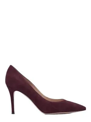 GIANVITO ROSSI Suede Heeled Pumps - Red