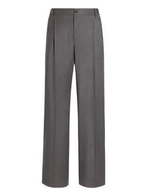 Dolce & Gabbana Flannel Trousers - Grey