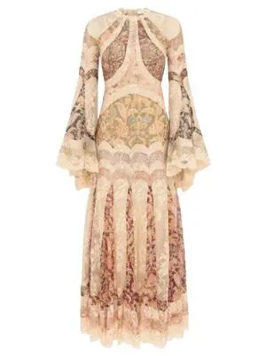 Zimmermann Lace Panel Midi Dress - No
