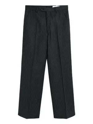 SUNFLOWER Bridge Pinstripe Trousers - Black