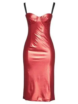 Dolce & Gabbana Sleeveless Slimfit Dress - Red