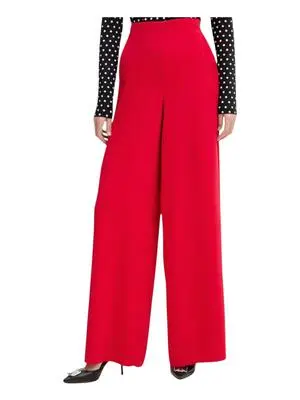 Marella Crêpe Satin Casual Trousers - Red
