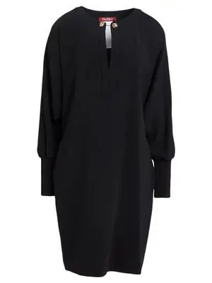Max Mara Minimal Longsleeve Dress - Black