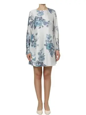 Marella Printed Long-sleeve Dress - Multi-color