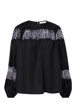Ulla Johnson Bess Lace-trimmed Silk Blouse - No