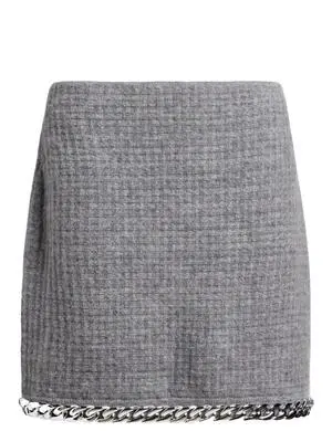 Tory Burch Mid-length Knitted Pencil Skirt - Grey