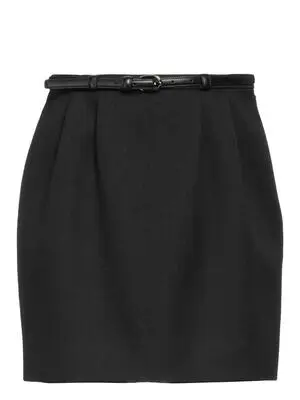 SAINT LAURENT Minimal Solidcolor Aline Skirt