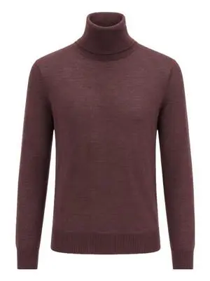 ROBERTO COLLINA Long-sleeve Knit Top - Deep Red