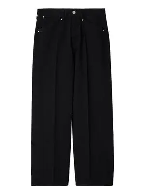 LEMAIRE Straight Five-pocket Pants In Selvedge Denim - Black