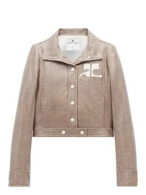 COURREGES Courrèges Checked Vinyl Jacket - Multicolor