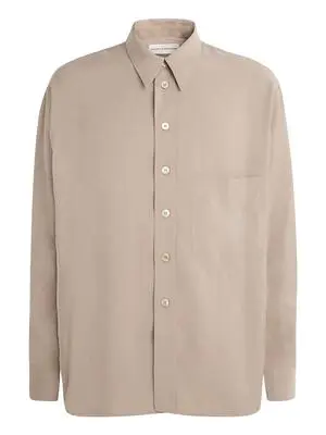 Studio Nicholson Modal-blend Emper Shirt - Brown