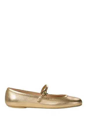 GIANVITO ROSSI Carla Buckle-strap Ballerina Shoes - No
