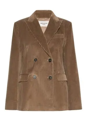 MAX MARA Corduroy Double-breasted Blazer
