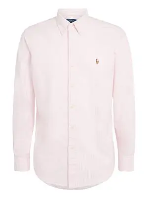 Polo Ralph Lauren Cotton Stripe Oxford Shirt - Pink
