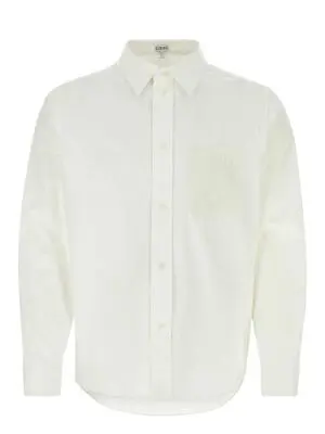 LOEWE Loewe Anagram Embroidered Button-Up Shirt