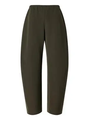LA LIGNE Colby Recycled-crepe Barrel-leg Pants - Green