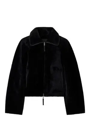 JOSEPH Kyro Reversible Shearling Jacket - Black
