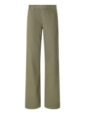 Still Here Everyday Mid-rise Straight-leg Jeans - Green