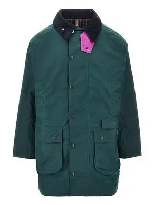 PAUL SMITH LOVES BARBOUR Gamefair' Waxed Cotton Jacket - Green