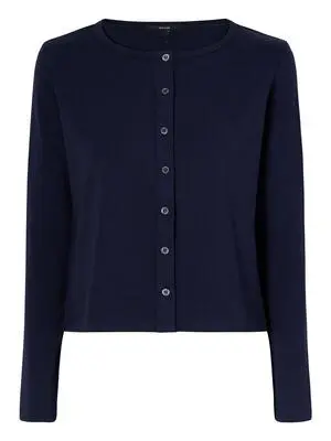 THE PARK Arely Microtencel™-blend Jersey Cardigan - Navy