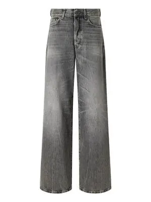 Acne Studios Mid-rise Wide-leg Jeans - Gray