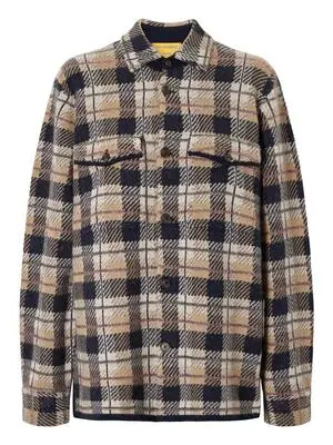 GUEST IN RESIDENCE Checked Cashmere Cardigan