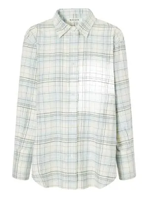 RÓHE Checked Cotton-flannel Shirt Beige