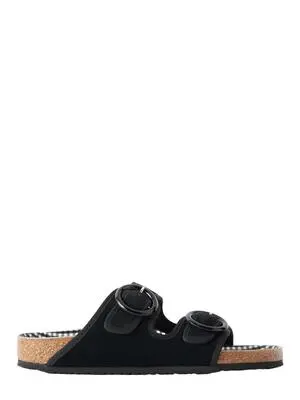 BIRKENSTOCK Repetto Buckle-detailed Suede Sandals - Black