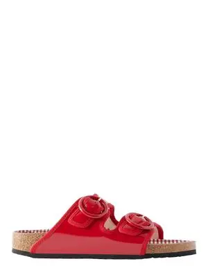 BIRKENSTOCK Repetto Buckle-detail Patent Leather Sandals - Red