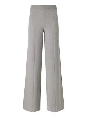 JOSEPH Viola Cashmere-blend Flared Pants Gray