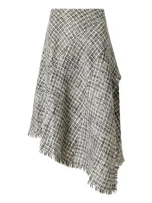 Proenza Schouler White Label Layne Tweed Midi Skirt - Gray