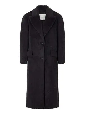 JOSEPH Laia Alpaca Wool And Wool-blend Coat - Charcoal