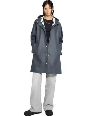 Stutterheim Mosebacke Original A-line Raincoat Charcoal