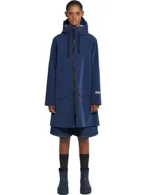 Stutterheim Mosebacke Patch Raincoat Navy