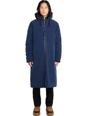 Stutterheim Stockholm Long Matte Winter Coat Navy