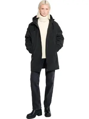 Stutterheim Stockholm Matte Winter Coat - Black