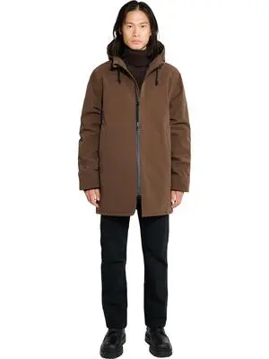 Stutterheim Stockholm Matte Winter Coat Dark Brown