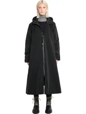 Stutterheim Mosebacke Long Matte Winter Coat - Black