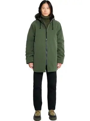 Stutterheim Stockholm Matte Winter Coat Green