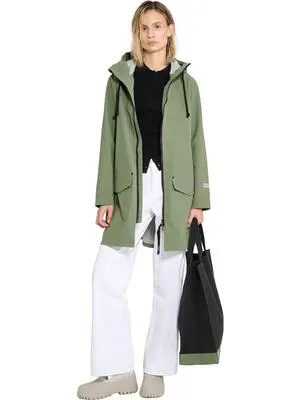 Stutterheim Mosebacke Patch Raincoat Dry Green