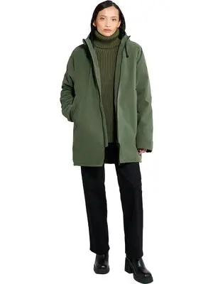 Stutterheim Stockholm Matte Winter Coat - Green
