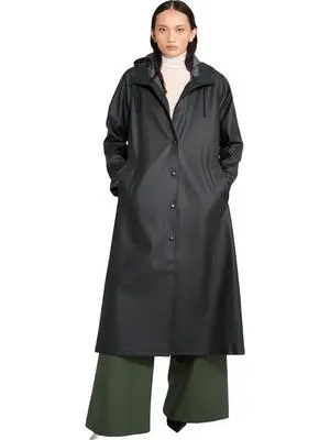 Stutterheim Mosebacke Long Raincoat - Black