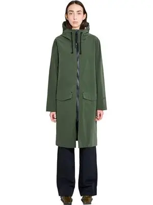 Stutterheim Stockholm Long Patch Raincoat - Green