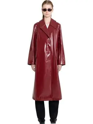 Stutterheim Wayfair Opal Trench Coat - Burgundy