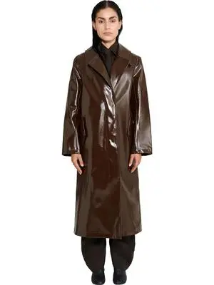 Stutterheim Wayfair Opal Trench Coat - Dark Brown