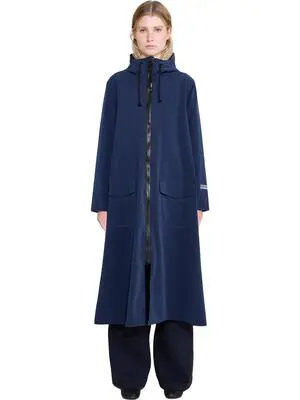 Stutterheim Mosebacke Long Patch Raincoat - Navy