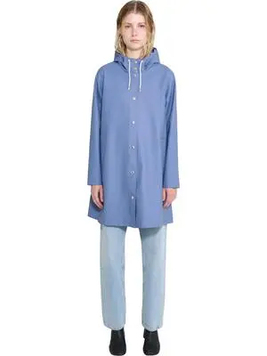 Stutterheim Mosebacke Lightweight Raincoat Ash Blue
