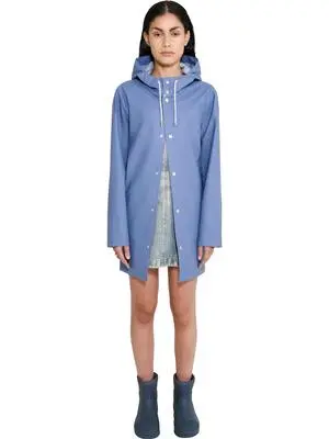 Stutterheim Stockholm Lightweight Raincoat Ash Blue