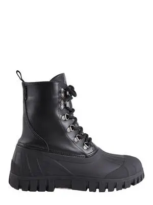 Stutterheim Patrol Boot Leather - Black